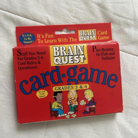 Games | Brain Quest Card Game For Grades 3 4 United States Playing Card ...